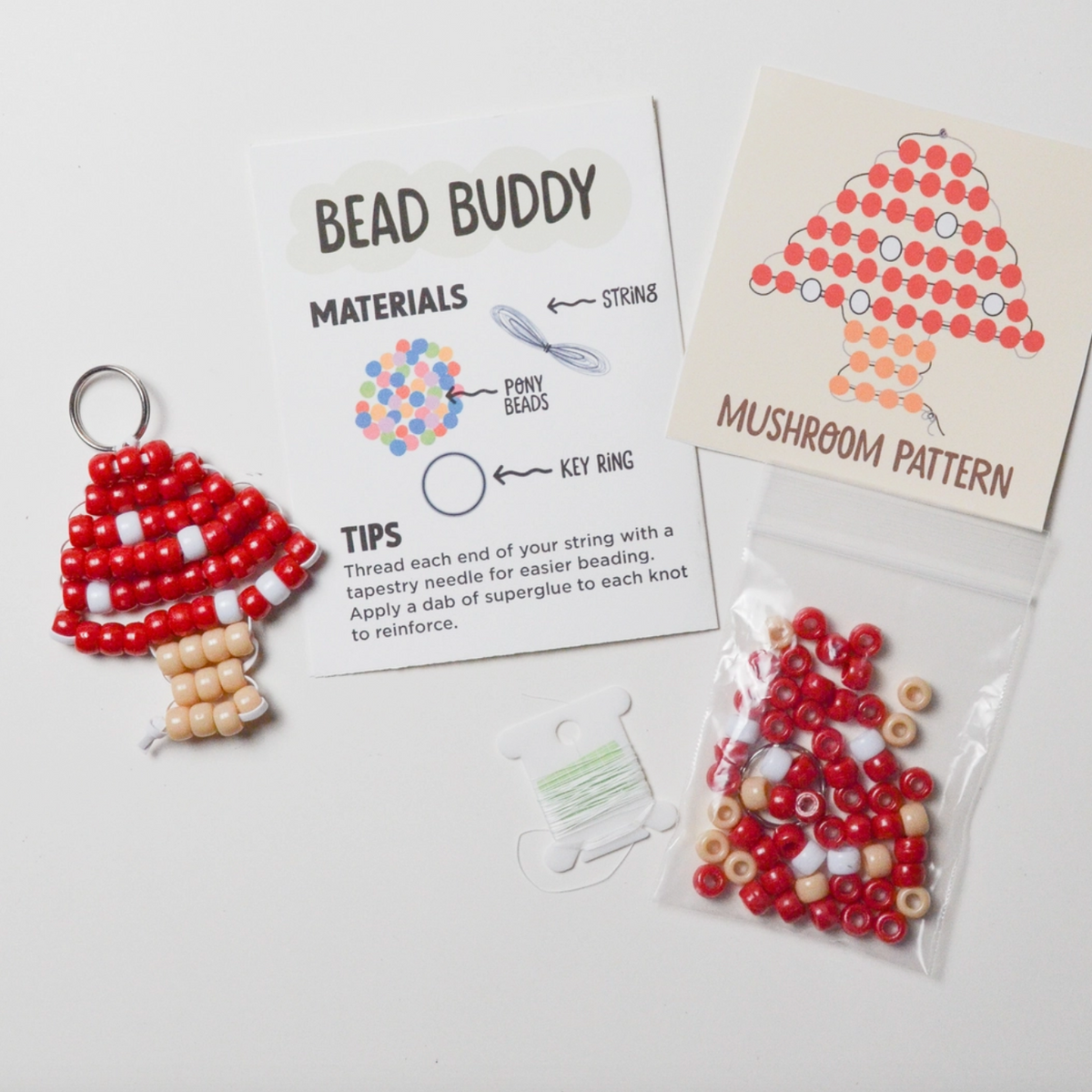 Mushroom Bead Buddy Kit | LUX & IVY